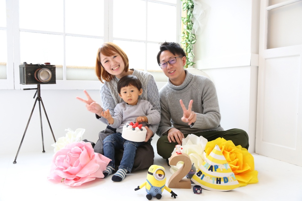 Happy 2nd BD Kくん☆ | フォトギャラリー | Vie Hirondelle(ヴィ ヒロンデル) 家族の絆アルバム撮影 ...